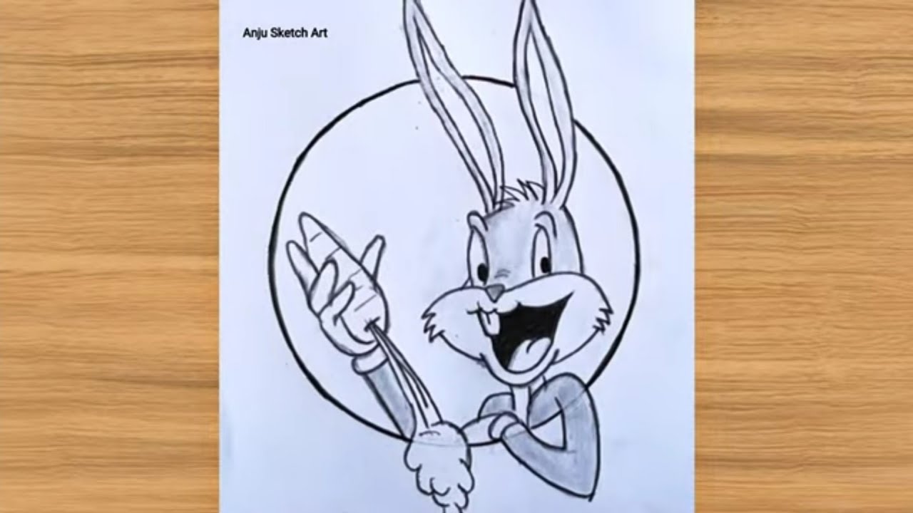 How To Draw Bugs Bunny | Easy Bugs Bunny Drawing - YouTube