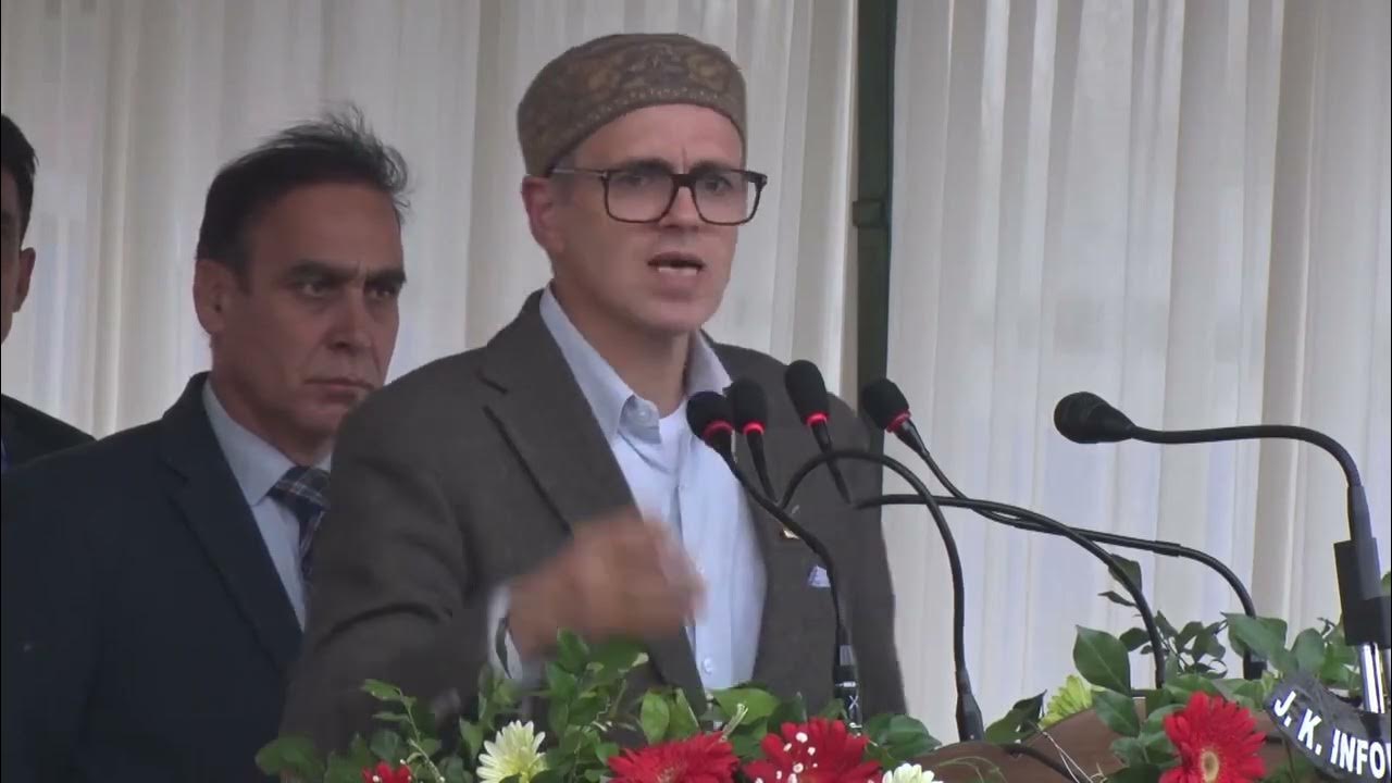 CM Omar Abdullah speech at Takenwari Ganderbal, says his govt is on its way towards development ...