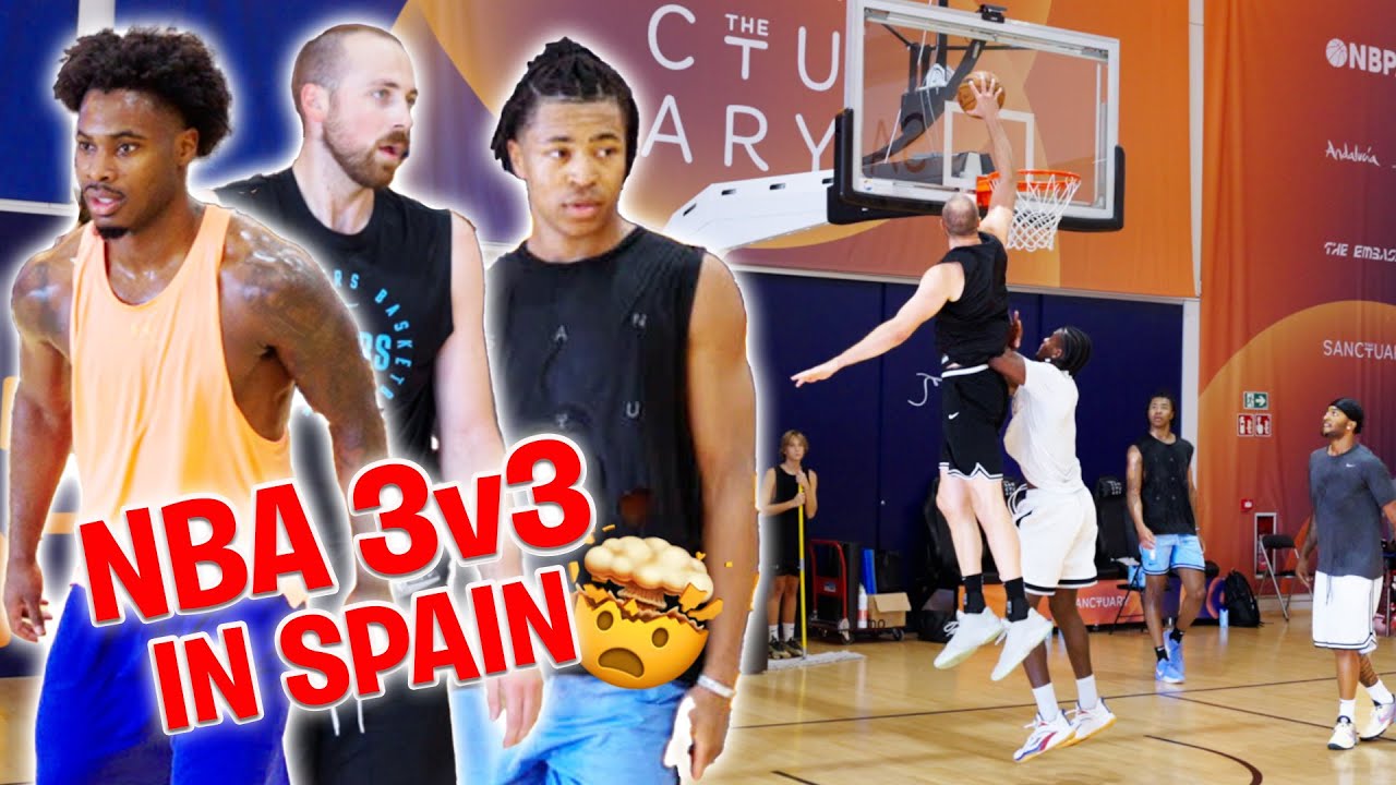 “NBA PLAYERS Played 3v3 on WATER in Spain?! 😱🔥 COMPETITIVE GAMES - YouTube