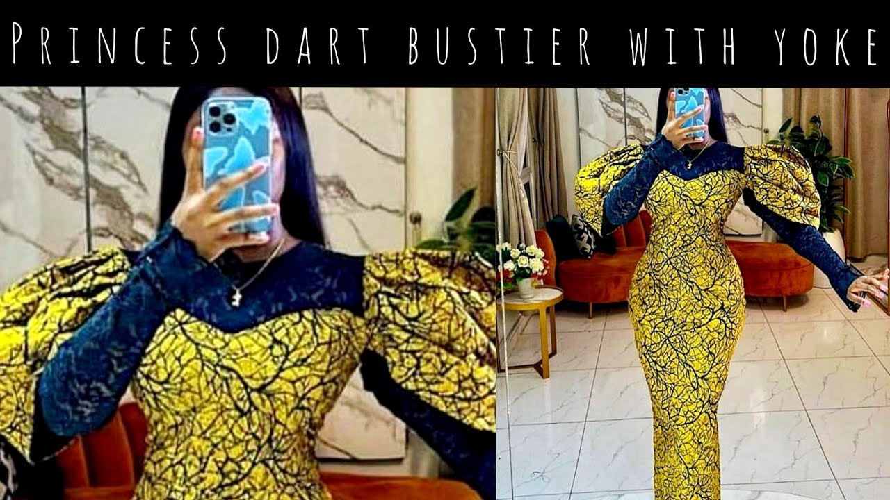 How to sew a princess dart bustier with a YOKE *beginner's friendly ...