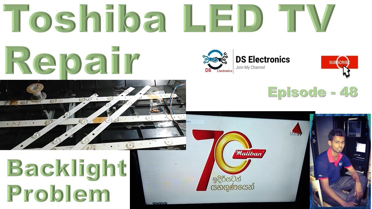Backlight Problem, Toshiba LED TV // Model No - 32P2400VE - YouTube