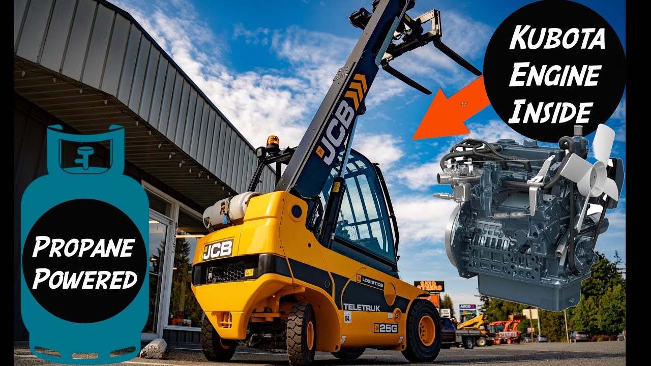 2019 JCB 25G Logistics Teletruk with Kubota LPG Engine - YouTube