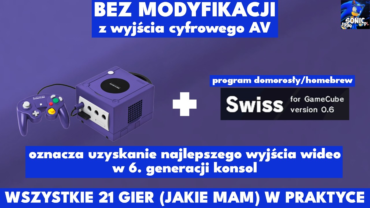 Nintendo GameCube + Swiss = prawdziwy wymiar grania - YouTube