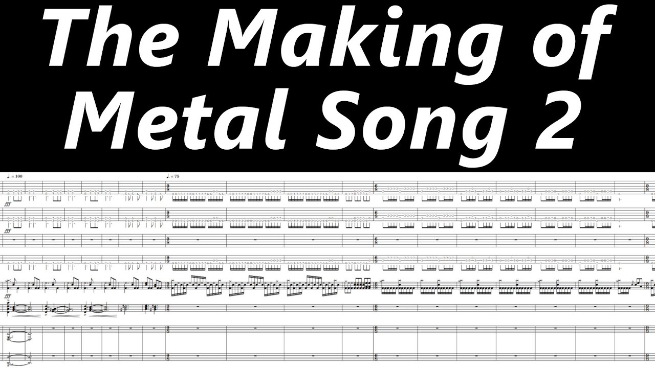Making of Metal Song 2 (Music Writing Ideas for Guitar + Drums) - YouTube