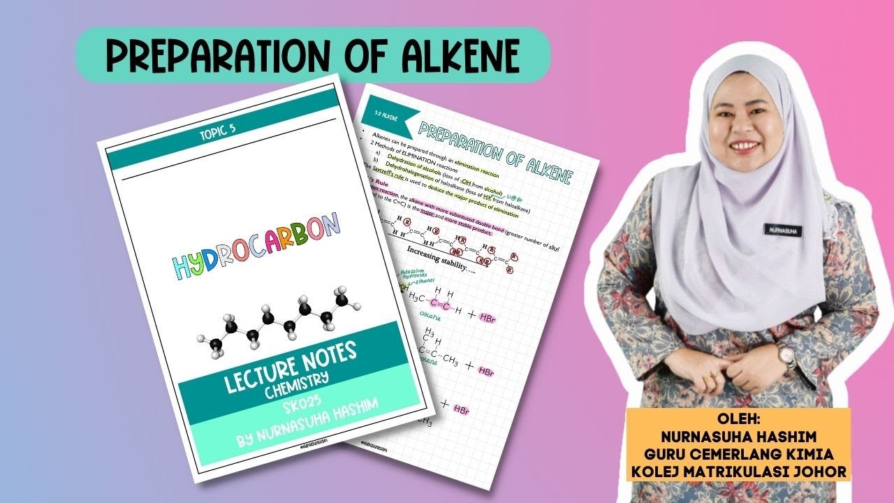Matriculation Syllabus II Preparation of Alkene II #sk025 - YouTube