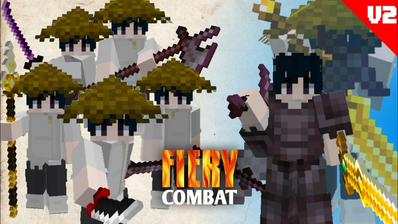 NEW EPIC FIGHT MOD IN MINECRAFT...| FIERY COMBAT V2 ADDON | MINECRAFT ...