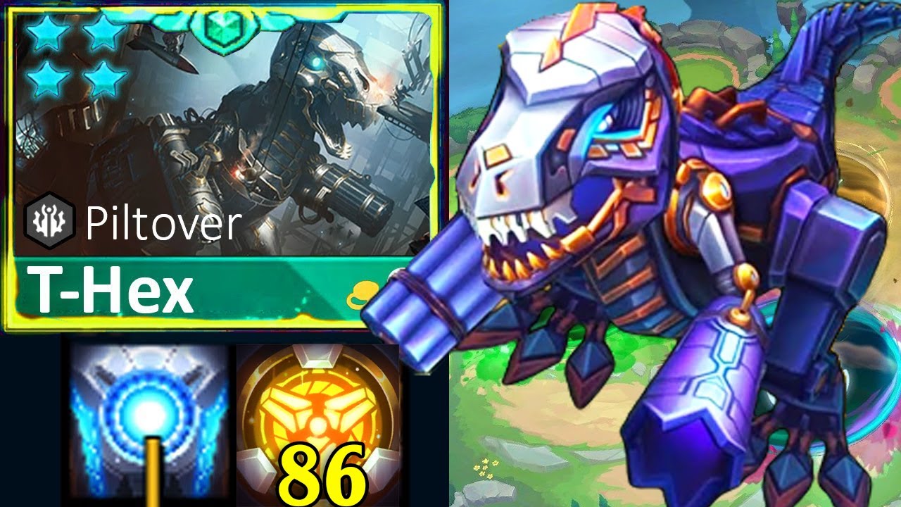 86 Stacks T-Hex Cashout into 3 Star Sion and Heimerdinger ⭐⭐⭐ ft. 6 ...