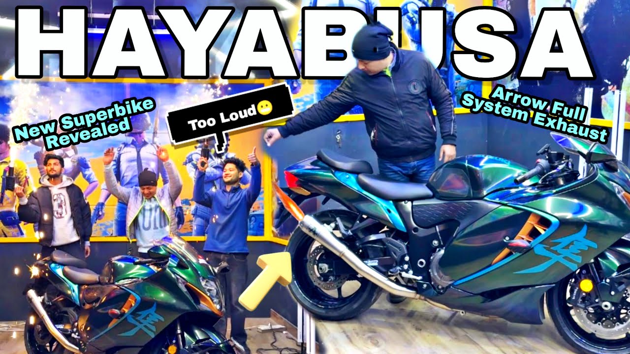 MY NEW HAYABUSA REVEALED.... NEW LOUD EXHAUST AND NEW WRAP... - YouTube