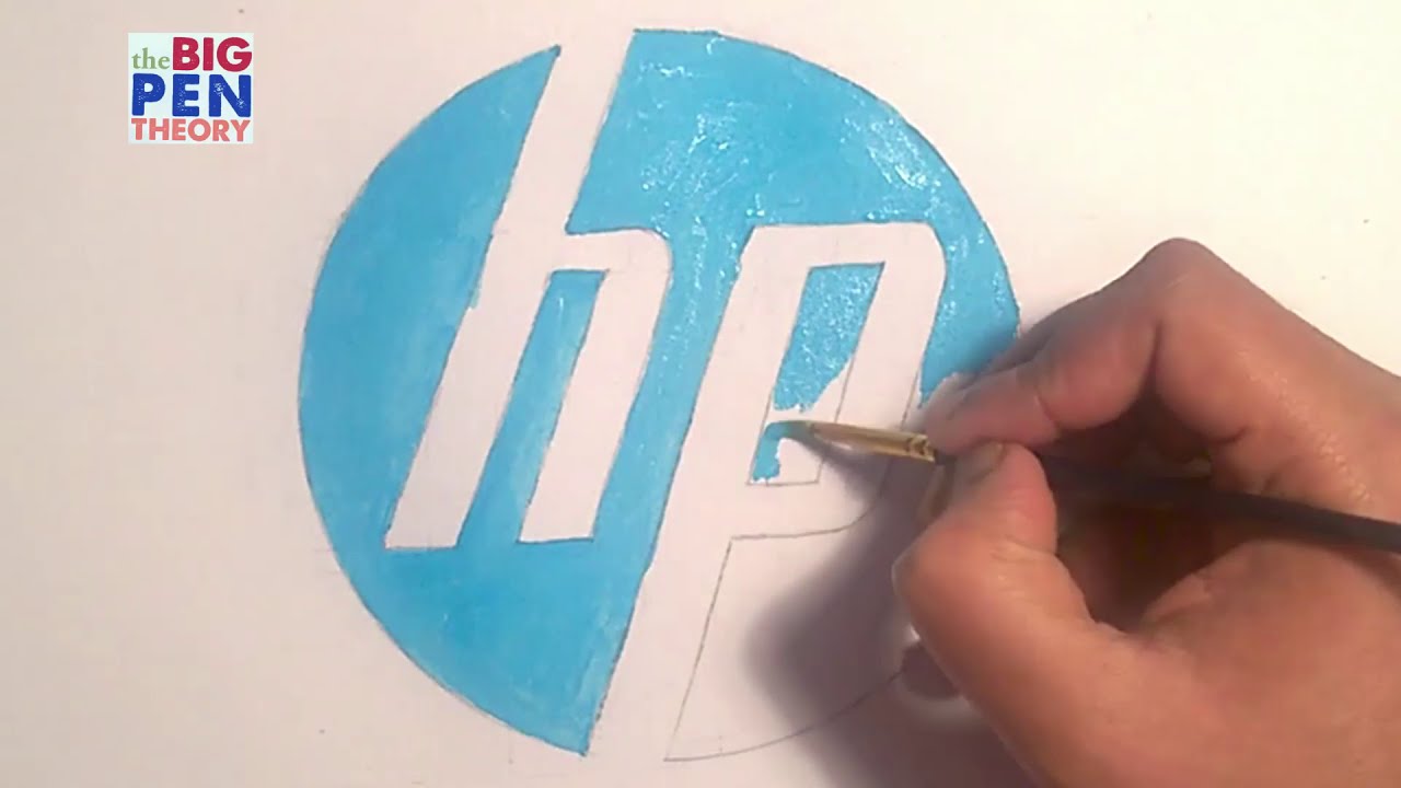 Drawing HP Logo - Daily Challenge #12 - YouTube