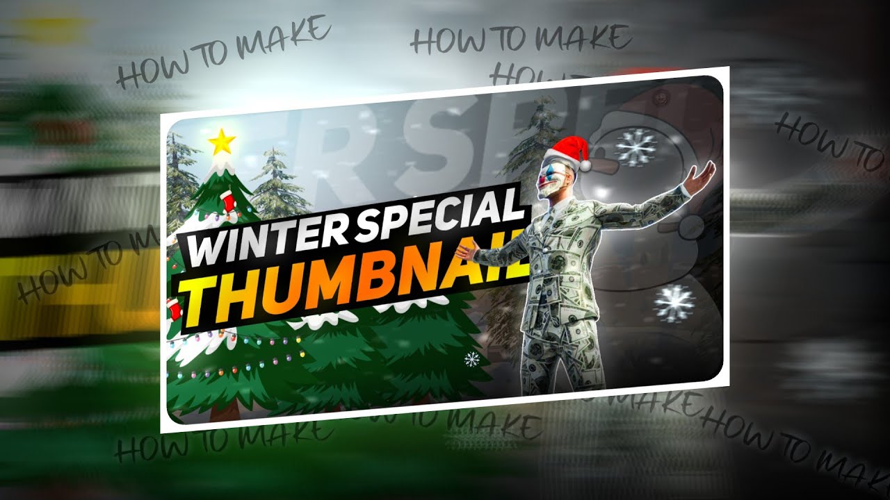 😍How to Make Winter Special Thumbnail #thumnailtutorial - YouTube