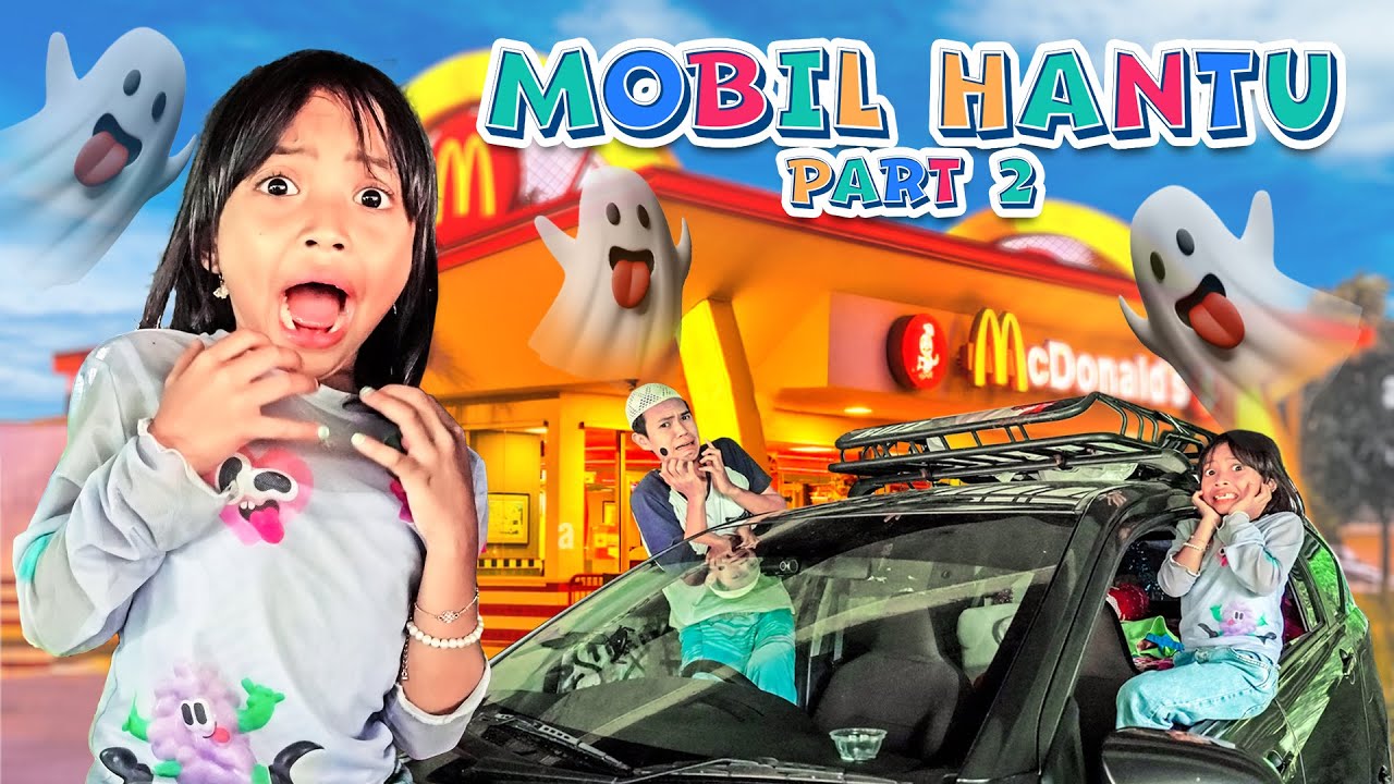 LEIKA TERJEBAK DI MOBIL HANTU😱 LEIKA JALAN JALAN PAKAI MOBIL BERHANTU ...