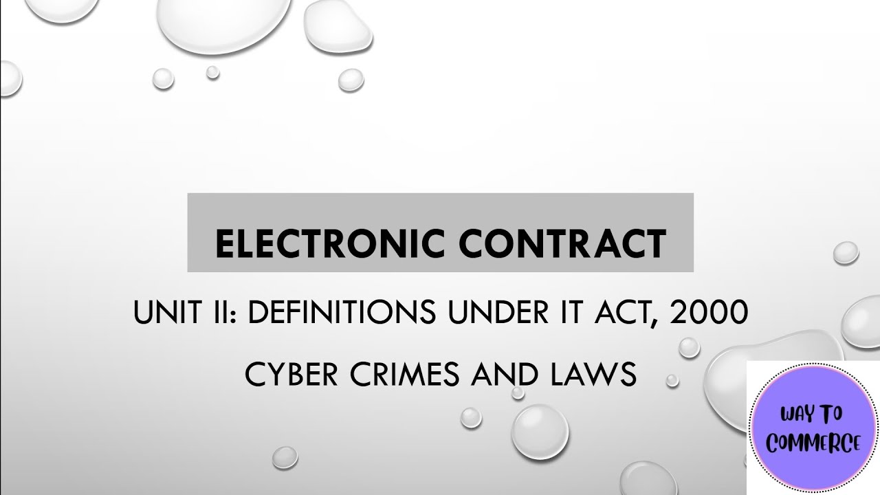 E-Contract| Modes of Entering into an E-Contract| Types of E-Contract ...