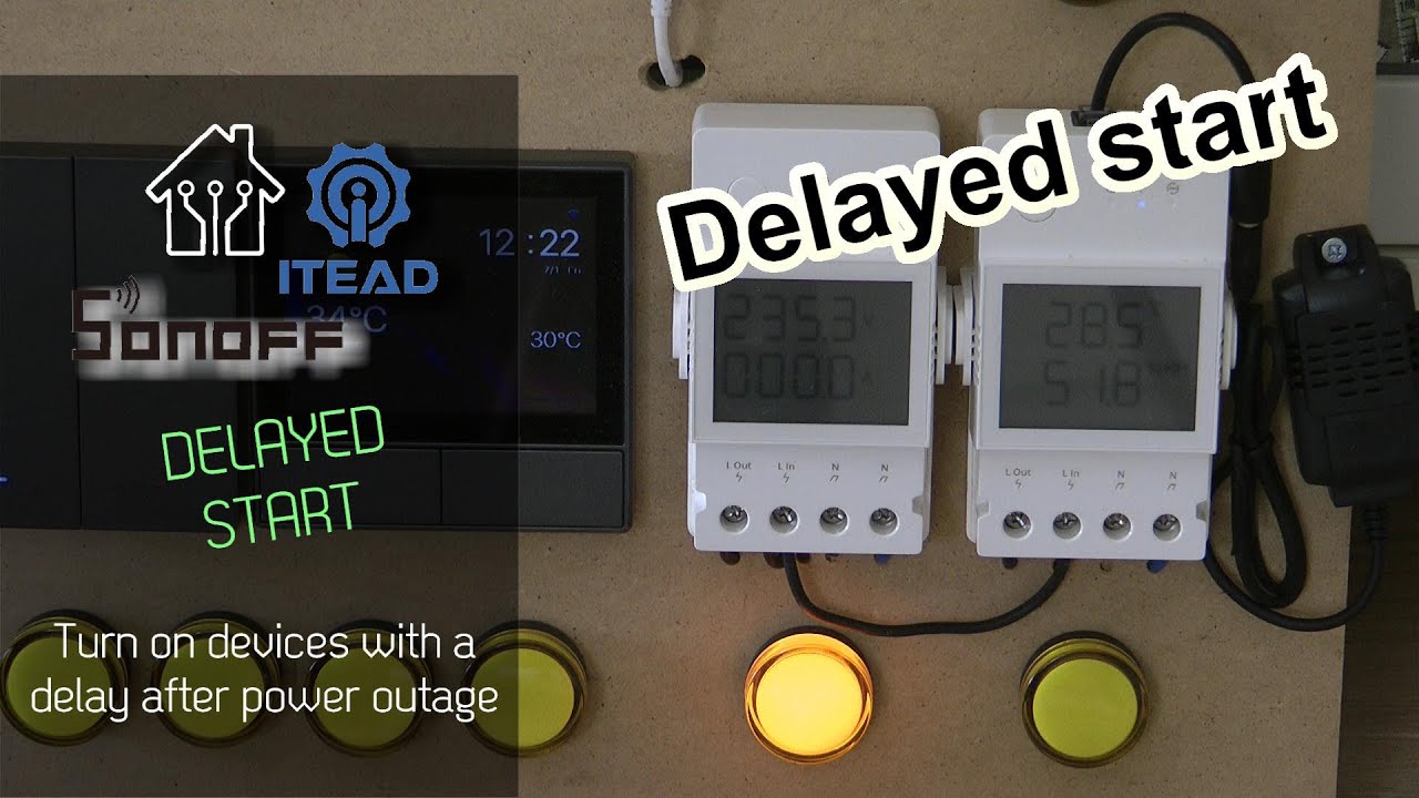 Delayed start after power outage - YouTube