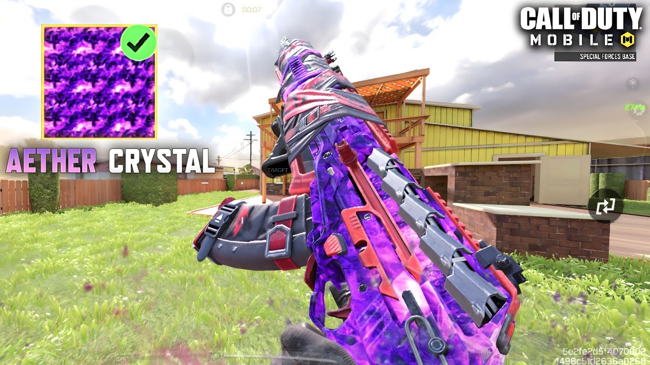 FREE Aether Crystal Camo (CR-56 AMAX) Gameplay in CODM! Undead Siege ...