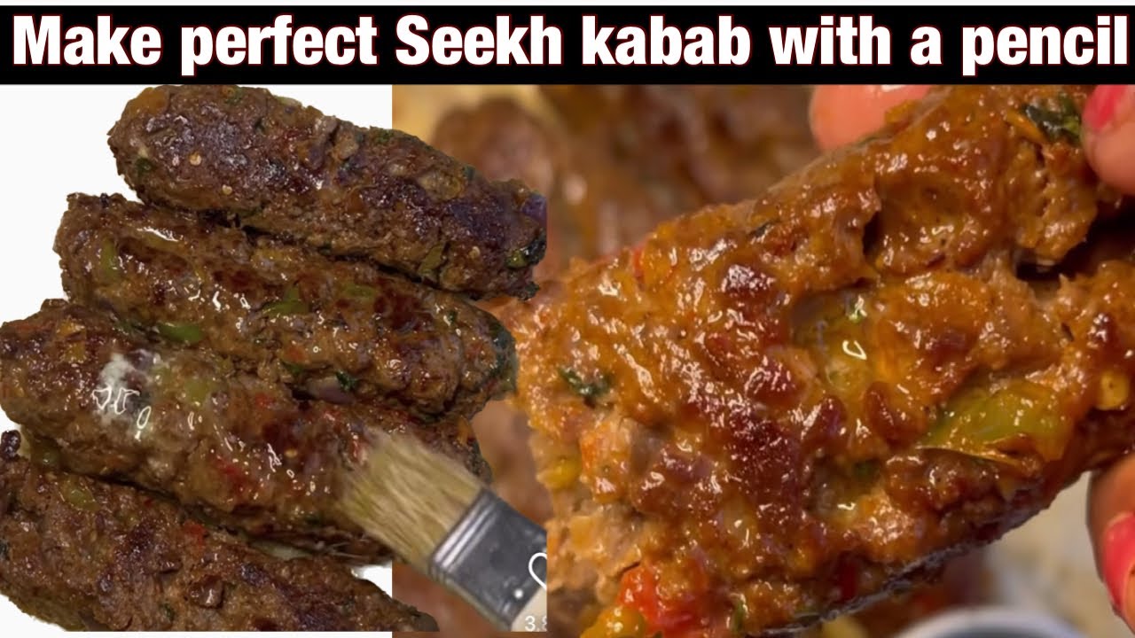 Make perfect SEEK KABAB in pan / Restaurant Style Beef Kabab recipe on ...