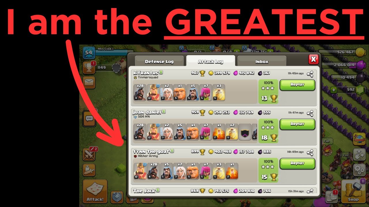 I am Undefeated - Clash of Clans - YouTube