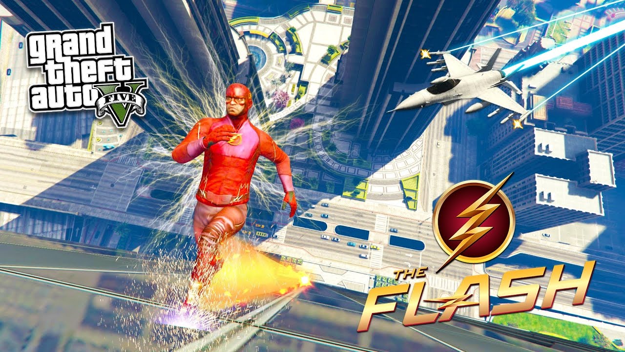 GTA 5 MODS - THE FLASH MOD CON SUPER VELOCITA'! GTA 5 MOD GAMEPLAY ITA ...