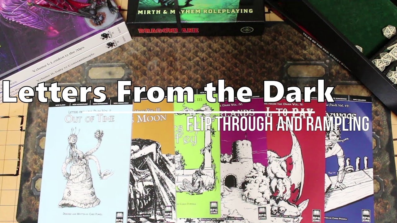 Shadowdark RPG - Letters from the Dark vol. 1-6 Unboxing and Flip ...