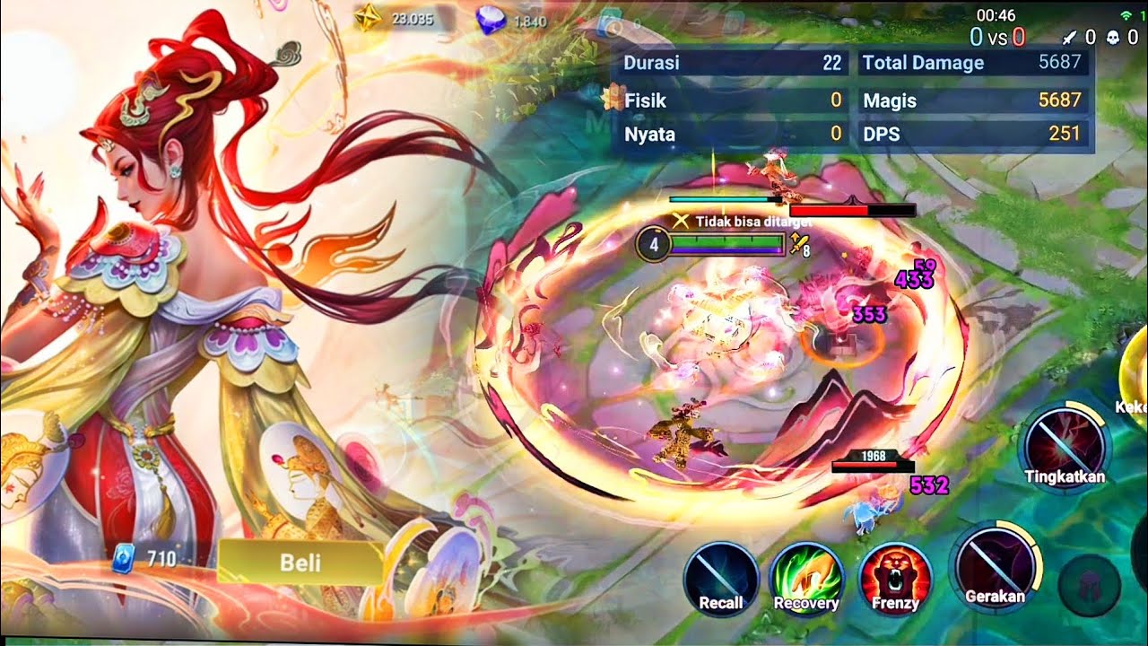 BUKAN SKIN LEGEND LUNOX TAPI EFEKNYA TEBEL INI SKIN EPIC MI YUE [SHADOW ...