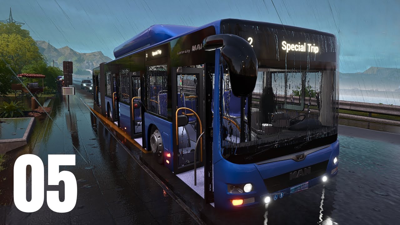 [PS5] [4K60FPS] Bus Simulator 21 Next Stop - Relax Long Rain Route with ...