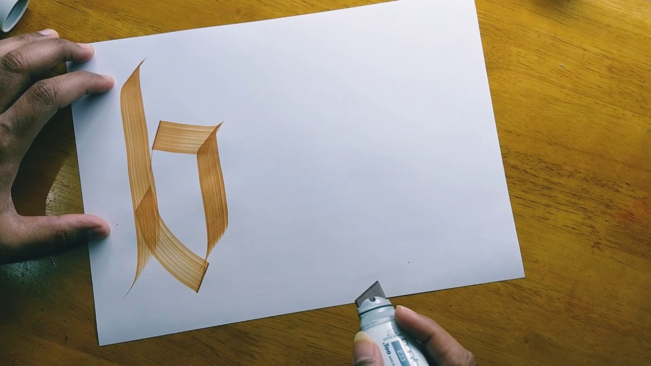 Copic Wide Markers Calligraphy - YouTube