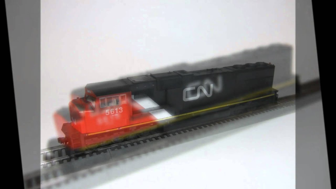 HO Scale CN & CP locomotives - YouTube