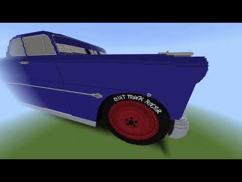 Minecraft Disney Pixar Cars Mega Build - Dirt Track Doc Hudson - YouTube