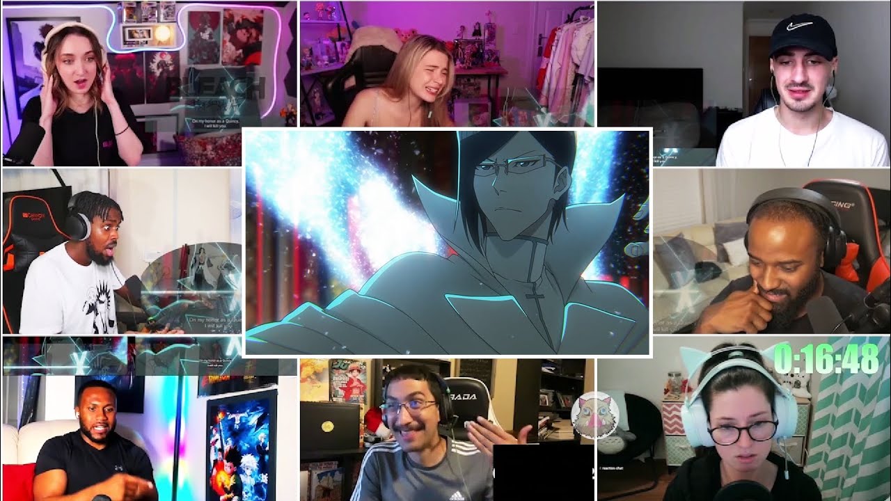 Uryu vs Senjumaru BLEACH TYBW Episode 1 Part 3 Reaction Mashup - YouTube