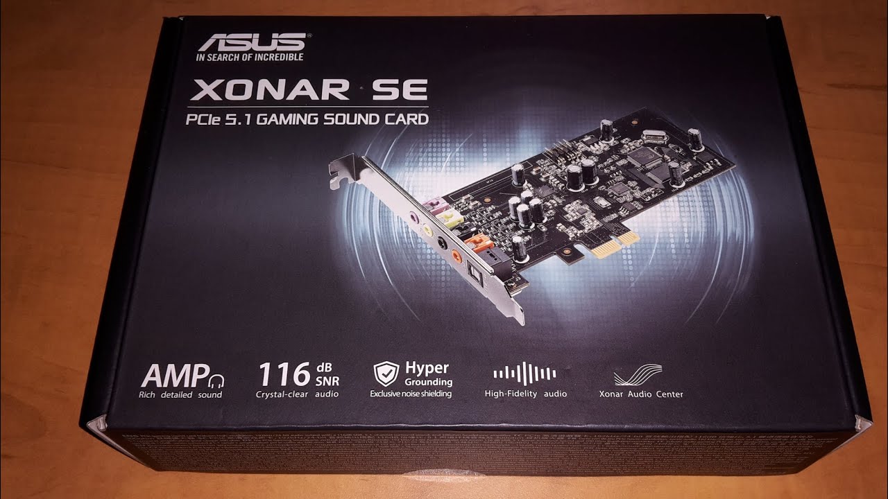Asus Xonar SE 5.1 Channel | Unboxing - YouTube