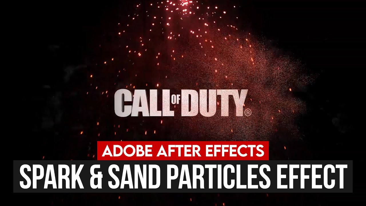 Spark & Sand Particles Animation Effect "Tutorial Video" in Adobe After ...