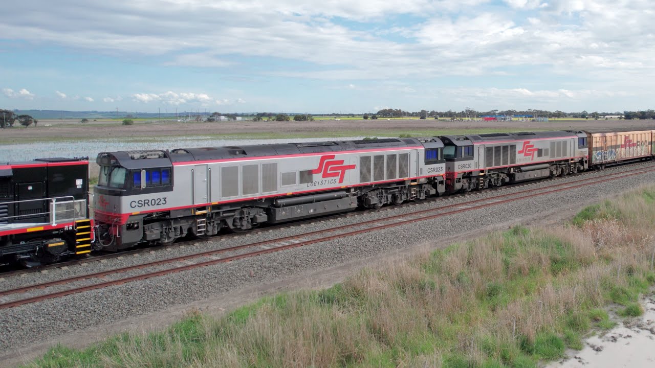 SCT 1PM9 Six Diesel Locomotives With Mixed Freight & Steel Train (7/9 ...