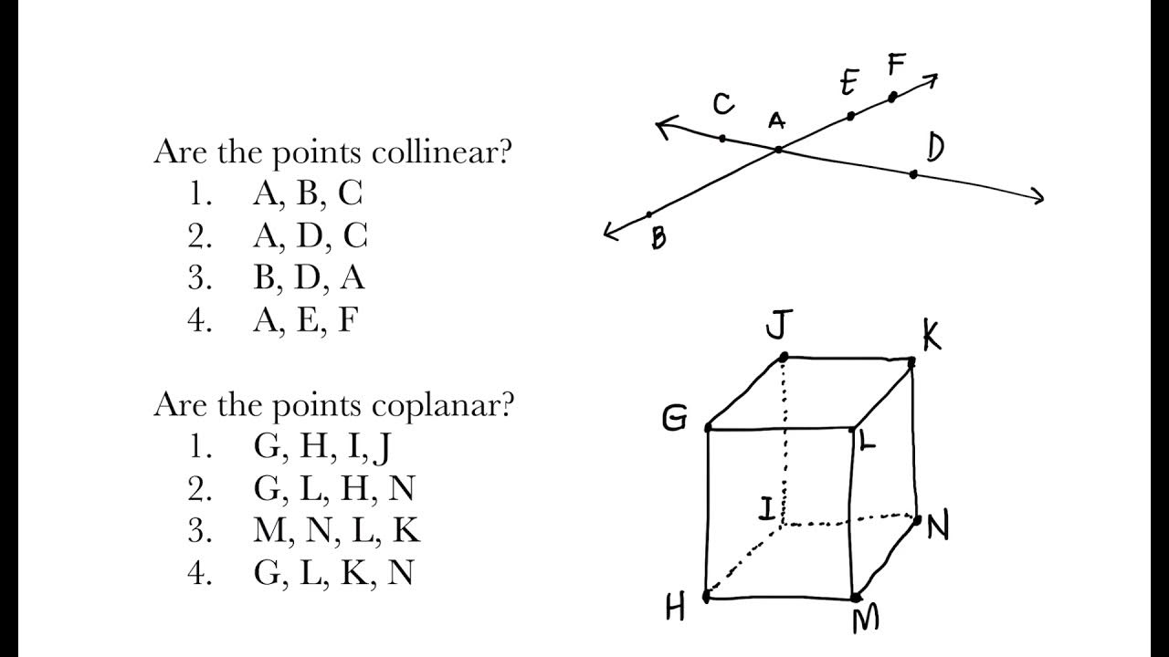 Collinear and Coplanar Points - YouTube