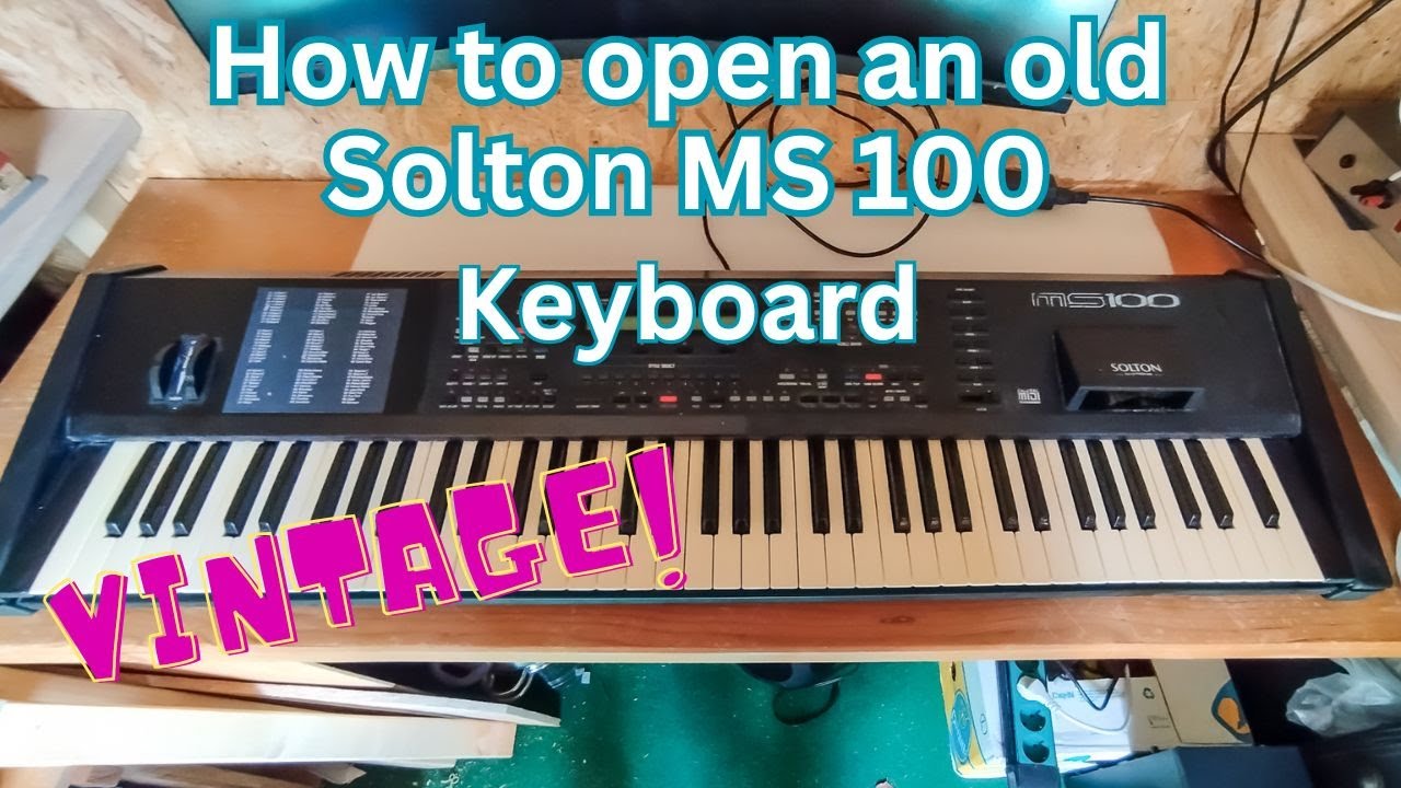 How to open an old Solton MS100 Keyboard - YouTube