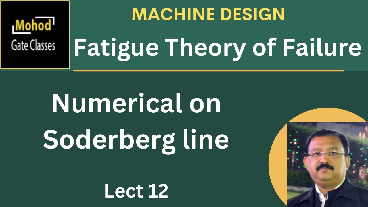 Fatigue Loading 12 Numerical on Soderberg line - YouTube