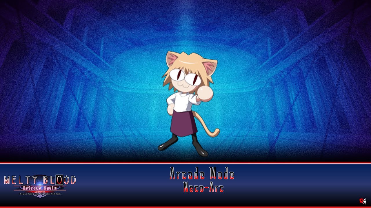 Melty Blood: Actress Again: Current Code: Arcade Mode - Neco-Arc - YouTube
