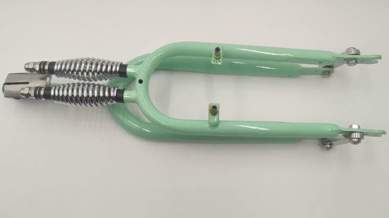 Refreshing Mint Color Fork For Bike Refit - YouTube