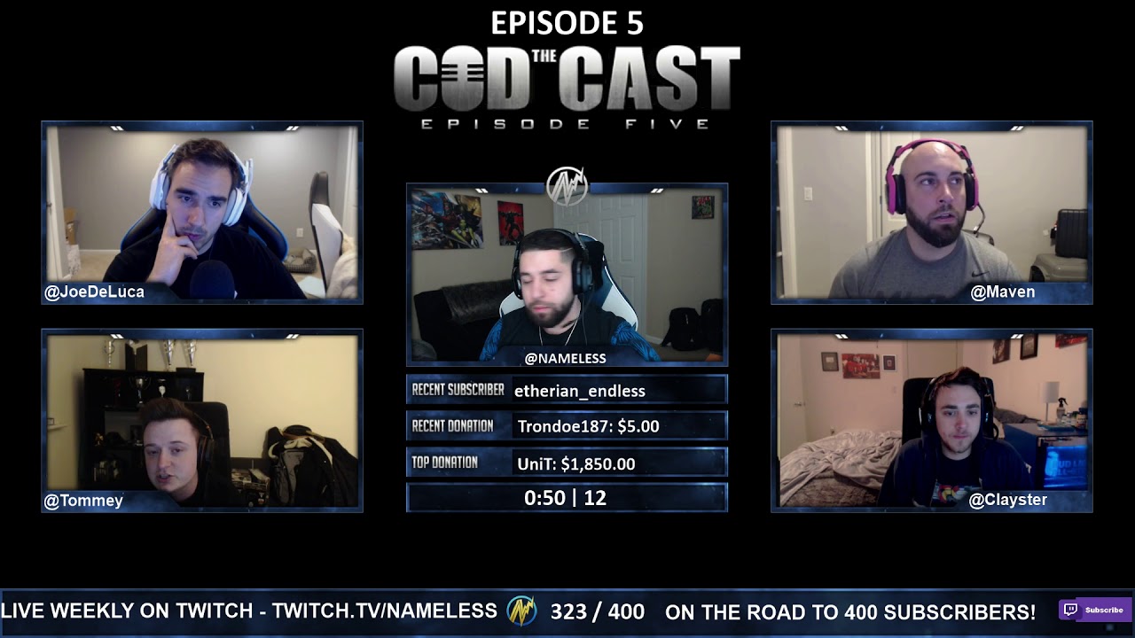 THE CODCAST #5 WITH NAMELESS, MAVEN, MERK, CLAYSTER AND TOMMEY - YouTube