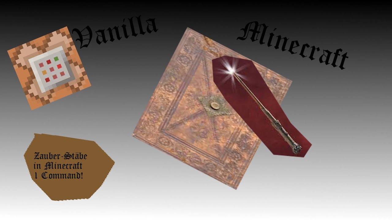 One Command Block zauberstäbe in Vanilla Minecraft - YouTube