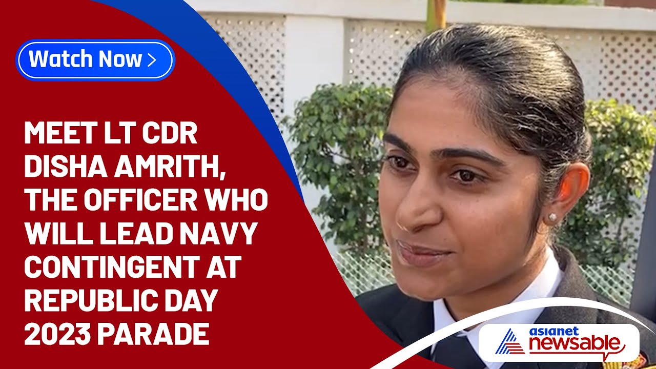 Meet Lt Cdr Disha Amrith, the officer who will lead Navy contingent at ...