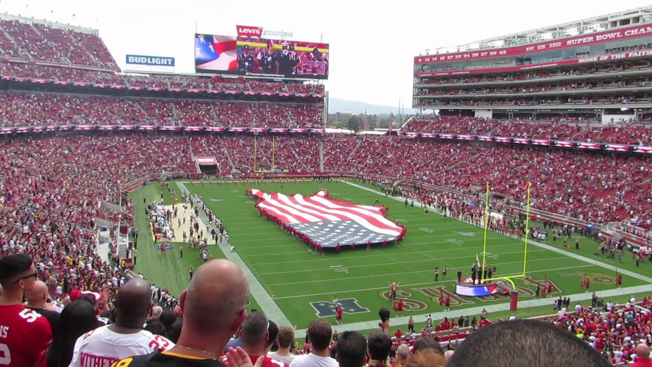 Levi's Stadium Jet Flyover - Sept 2019 - YouTube