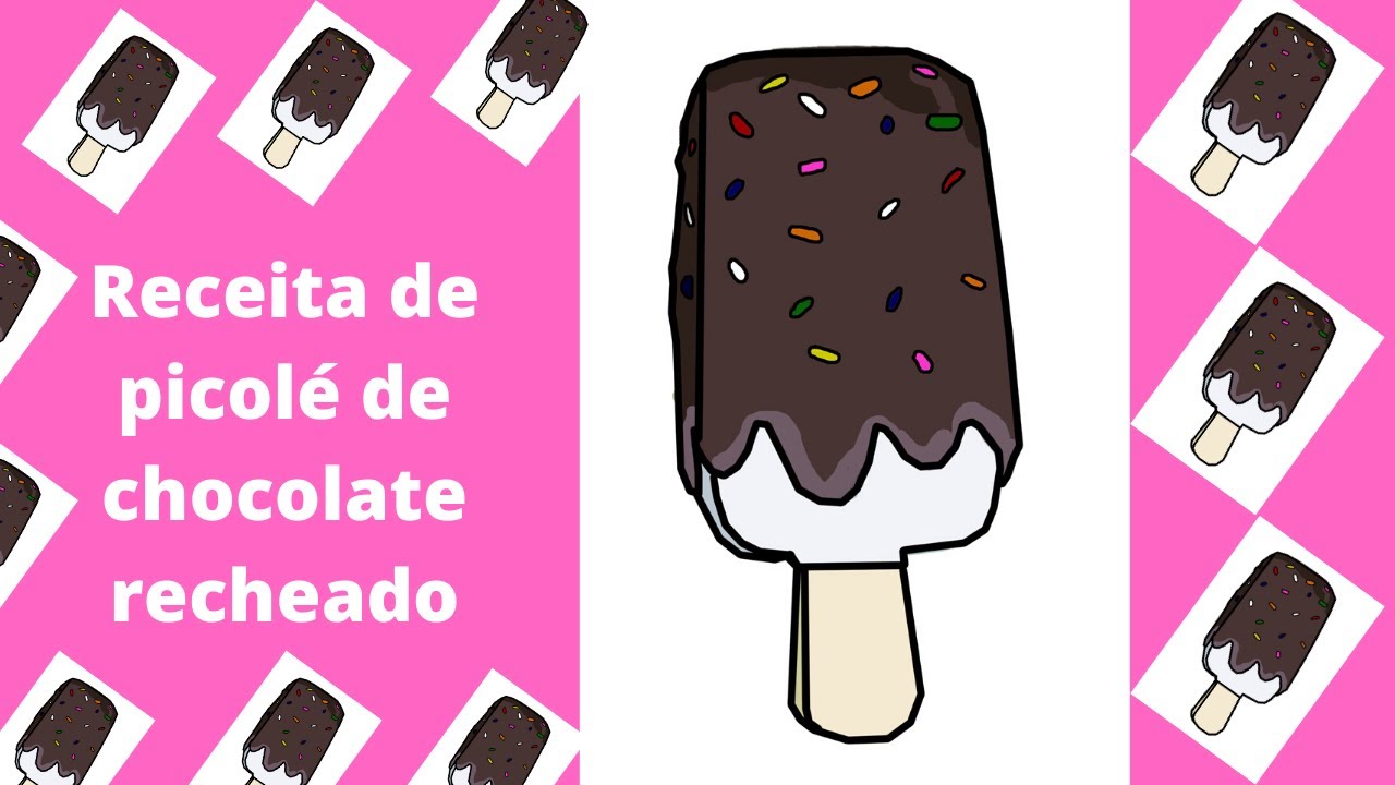 Receita de picolé de chocolate recheado / Receitas Diversas - YouTube