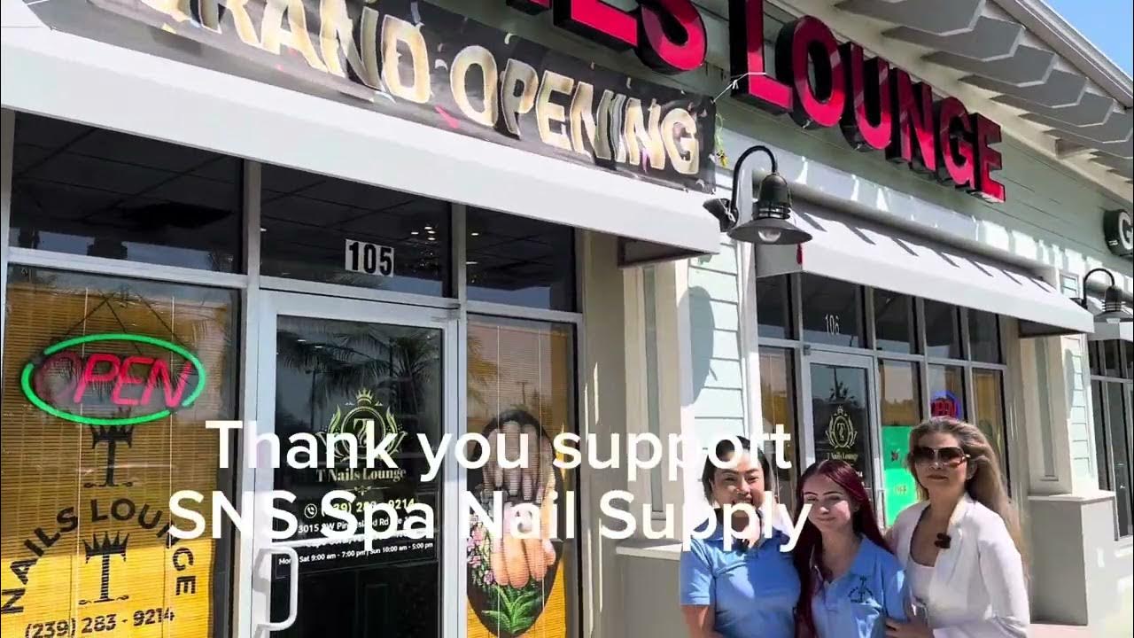 HÃNG GHẾ PEDICURE CHAIR SNS SPA NAIL SUPPLY CHÚC MỪNG TIỆM T NAILS LOUNGE KHAI TRƯƠNG HỒNG PHÁT ...