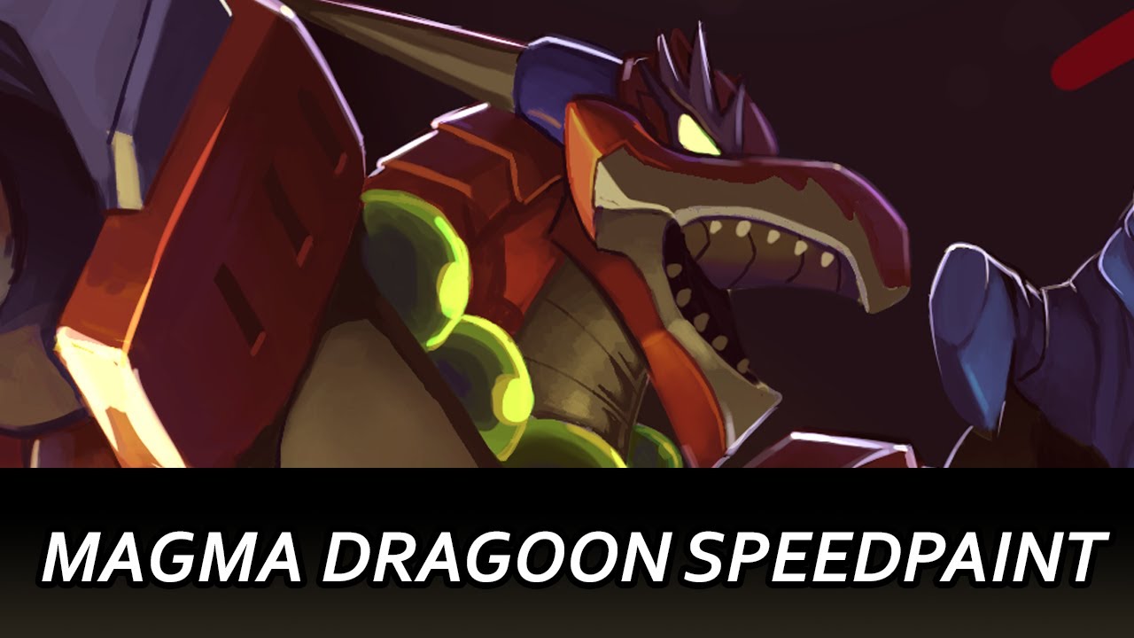 Magma Dragoon - Speedpaint - YouTube