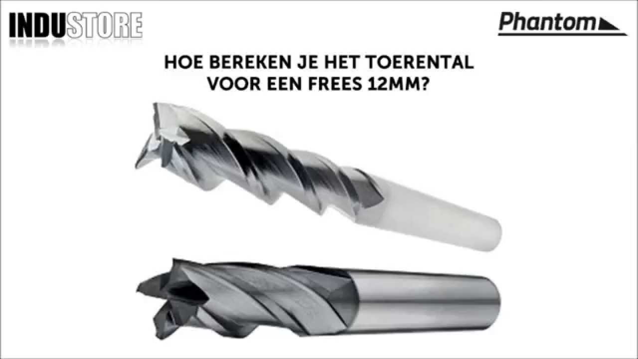 Industore Verspanen: Hoe bereken je het toerental voor een frees 12mm ...