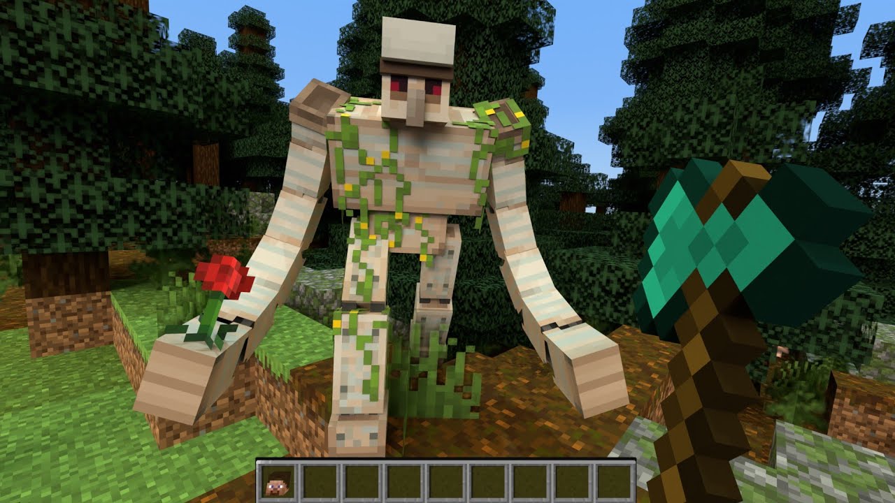 How to Spawn Super Giant Golem in Minecraft ! - YouTube