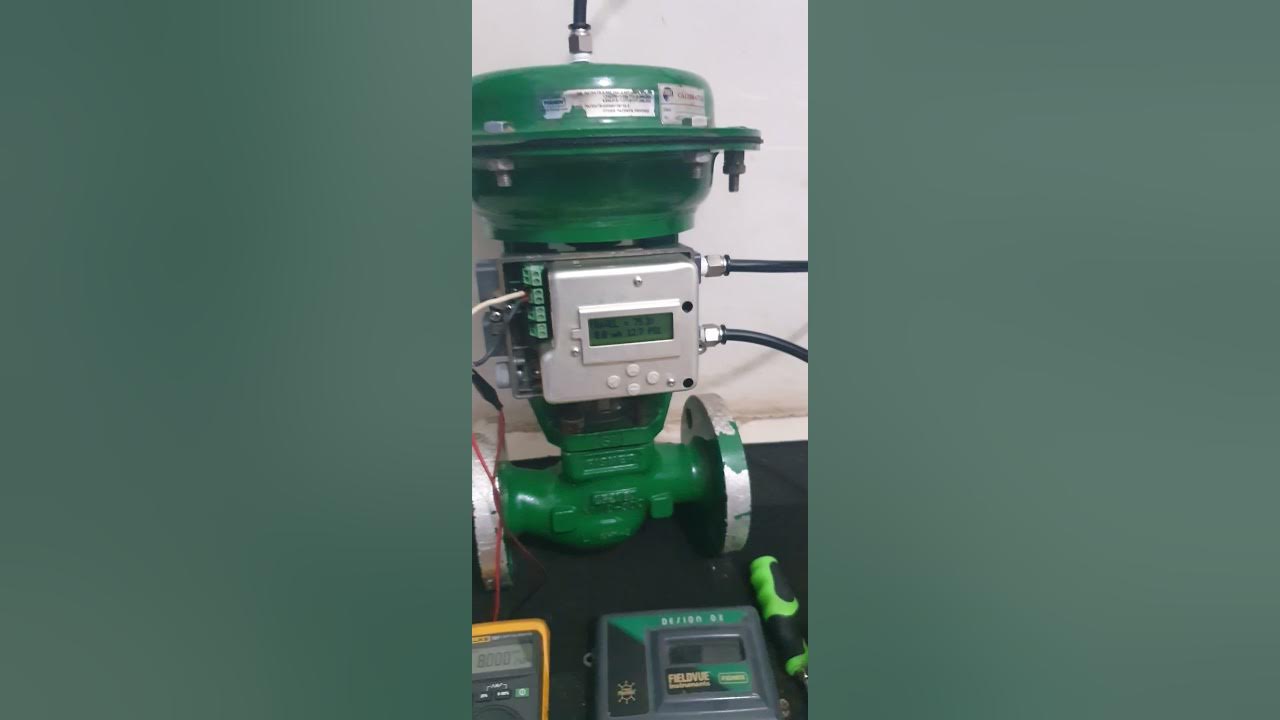 How to auto calibrate control valve fisher with positioner dvc 2000 - YouTube