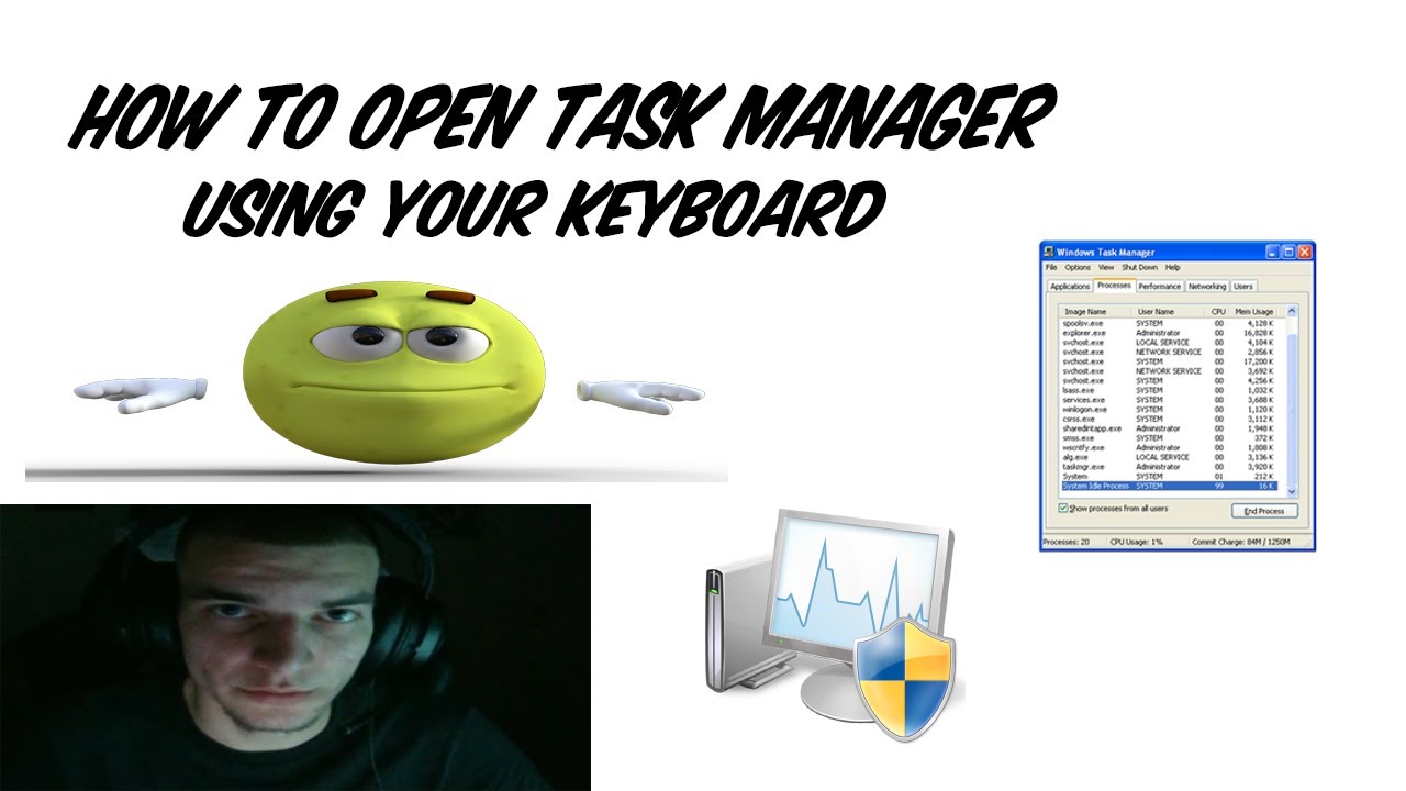 HOW to open TASK MANAGER using your KEYBOARD - YouTube