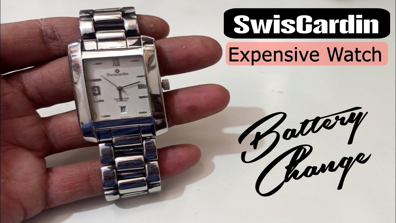 ‎How To Change battery SwisCardin Watch | swiscardin watch battery ...