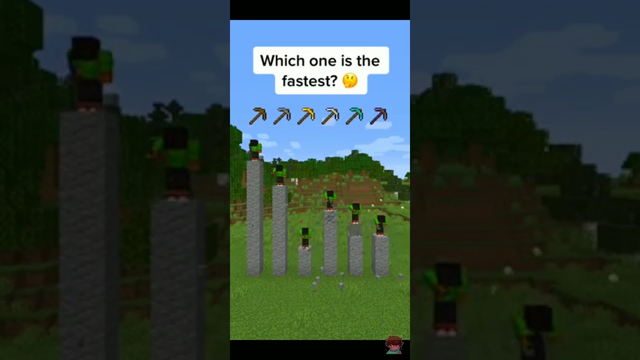 Which pickaxe is faster 🤔🤔 in Minecraft- Positive gamerz 9893 - YouTube