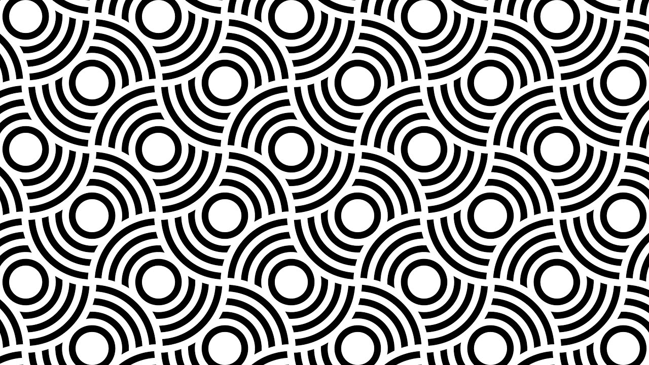 Corel DRAW tutorials | Design patterns | Black and white | Circles ...